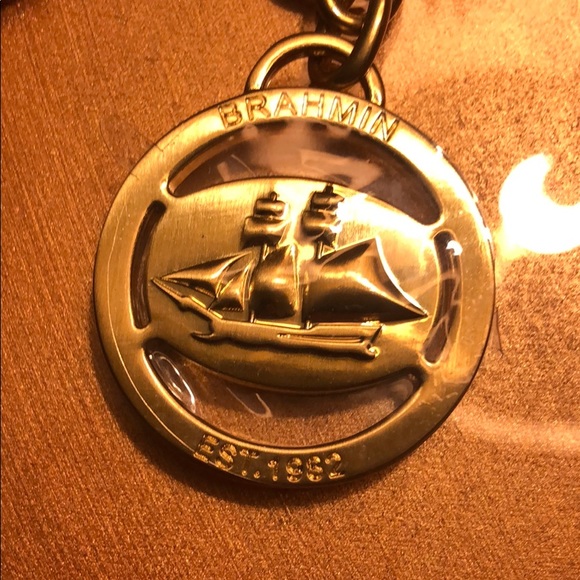 Brahmin | Accessories | Brahmin Signature Heritage Medallion Keychain ...